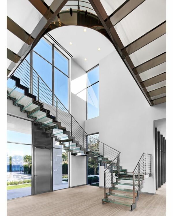Stainless Steel Modular Staircase by Marretti - Italian Interior Stairs